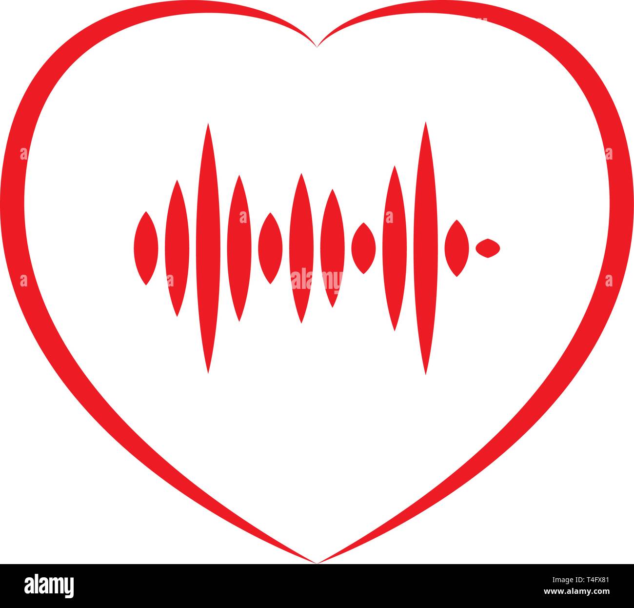 Cardiogram heart beat abstract illustration -Fotos und -Bildmaterial in ...