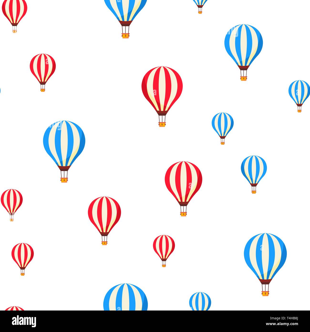 Luftballons fliegen Cartoon Vektor nahtlose Muster Stock-Vektorgrafik ...