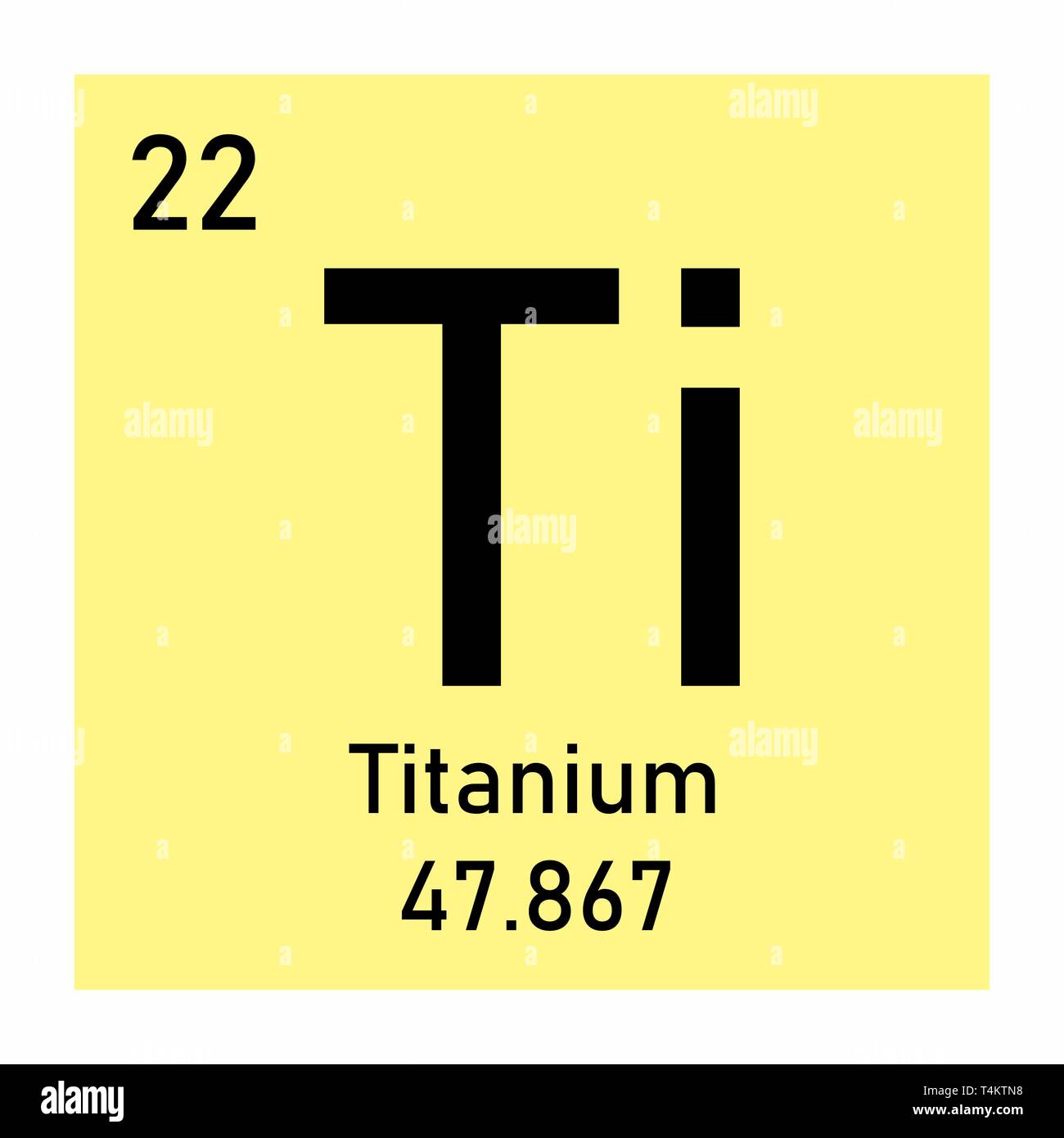 Periodic table elements titanium -Fotos und -Bildmaterial in hoher ...