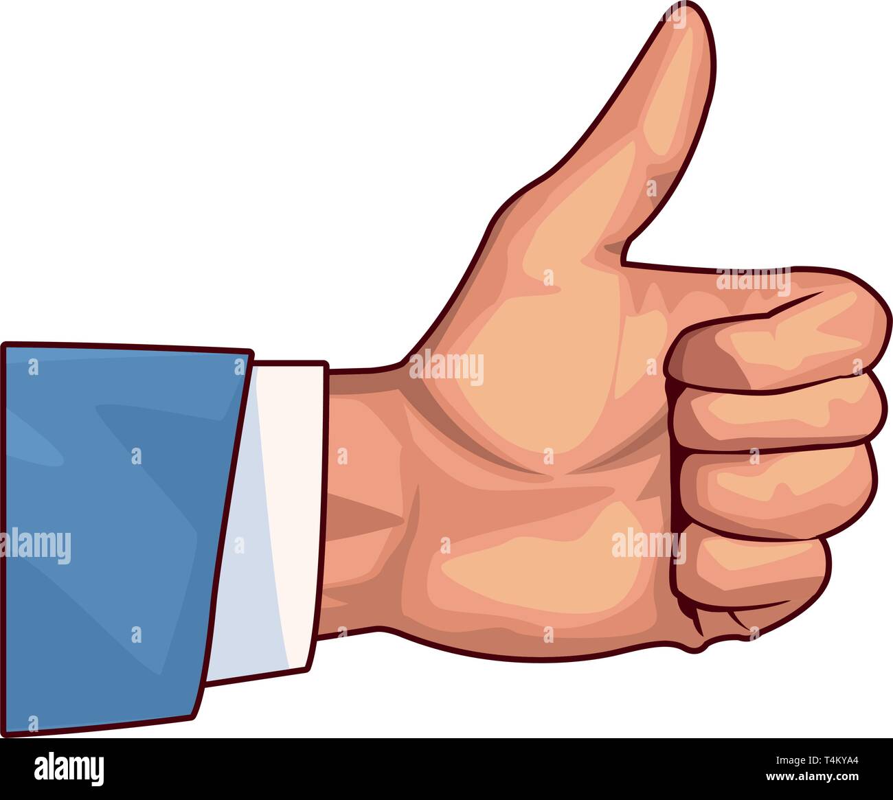 Daumen hoch Symbol Stock-Vektorgrafik - Alamy