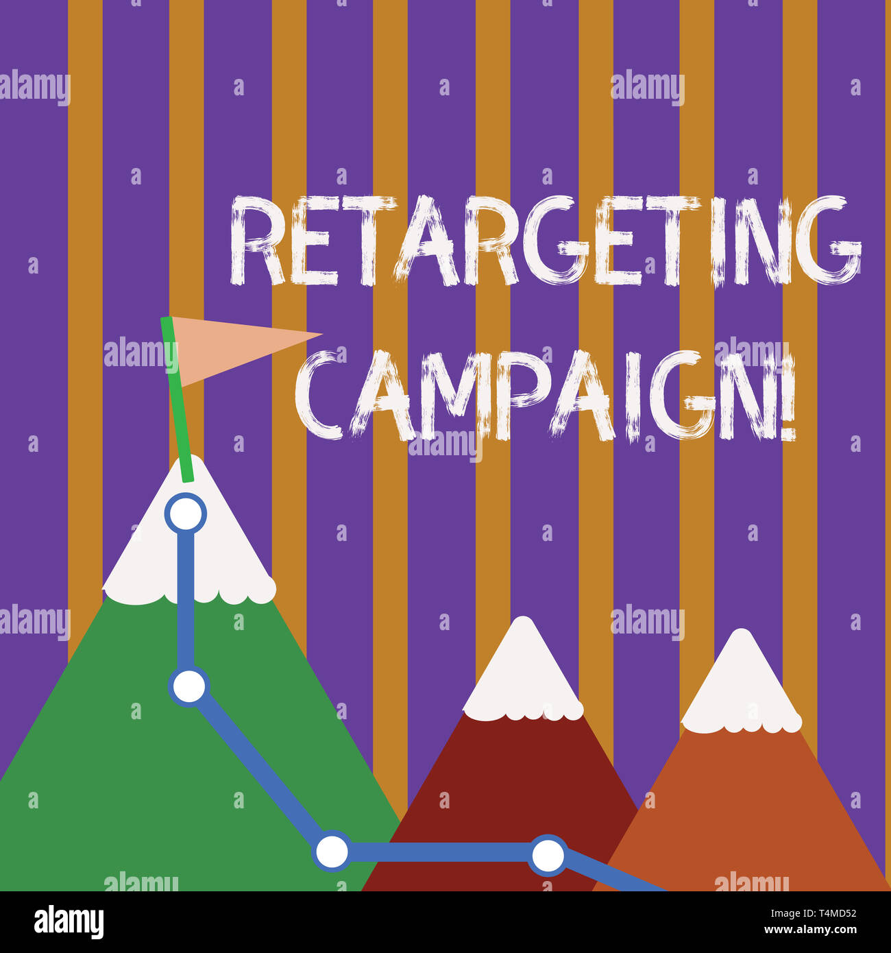 Text Zeichen angezeigt Retargeting Kampagne. Business foto Präsentation ...