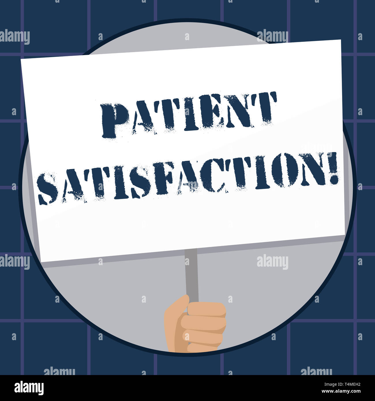 Konzeptionelle Handschrift zeigt die Zufriedenheit der Patienten ... Konzeptionelle Handschrift zeigt die Zufriedenheit der Patienten ...