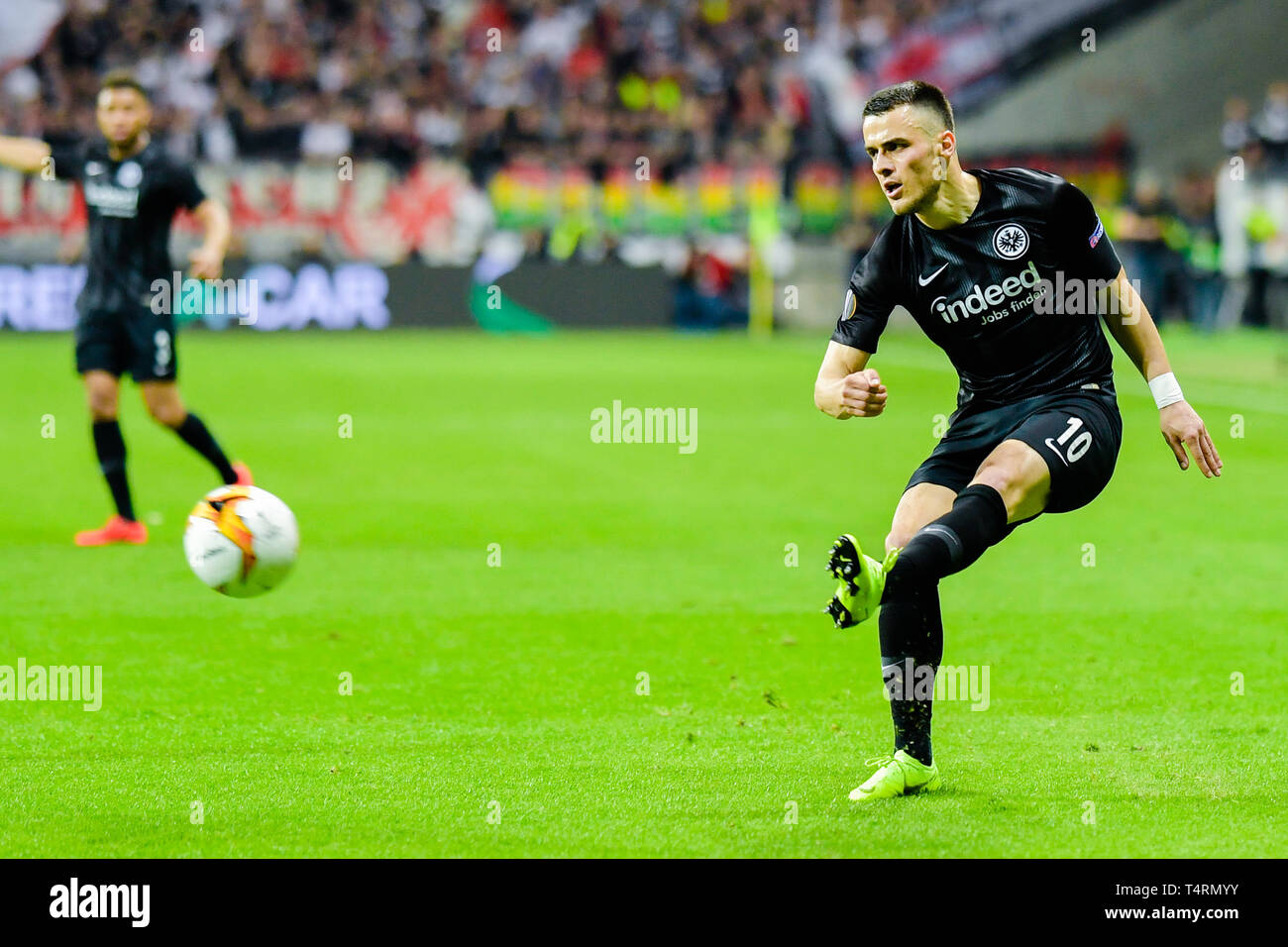 18. April 2019, Hessen, Frankfurt/Main: Fußball: Europa League ...