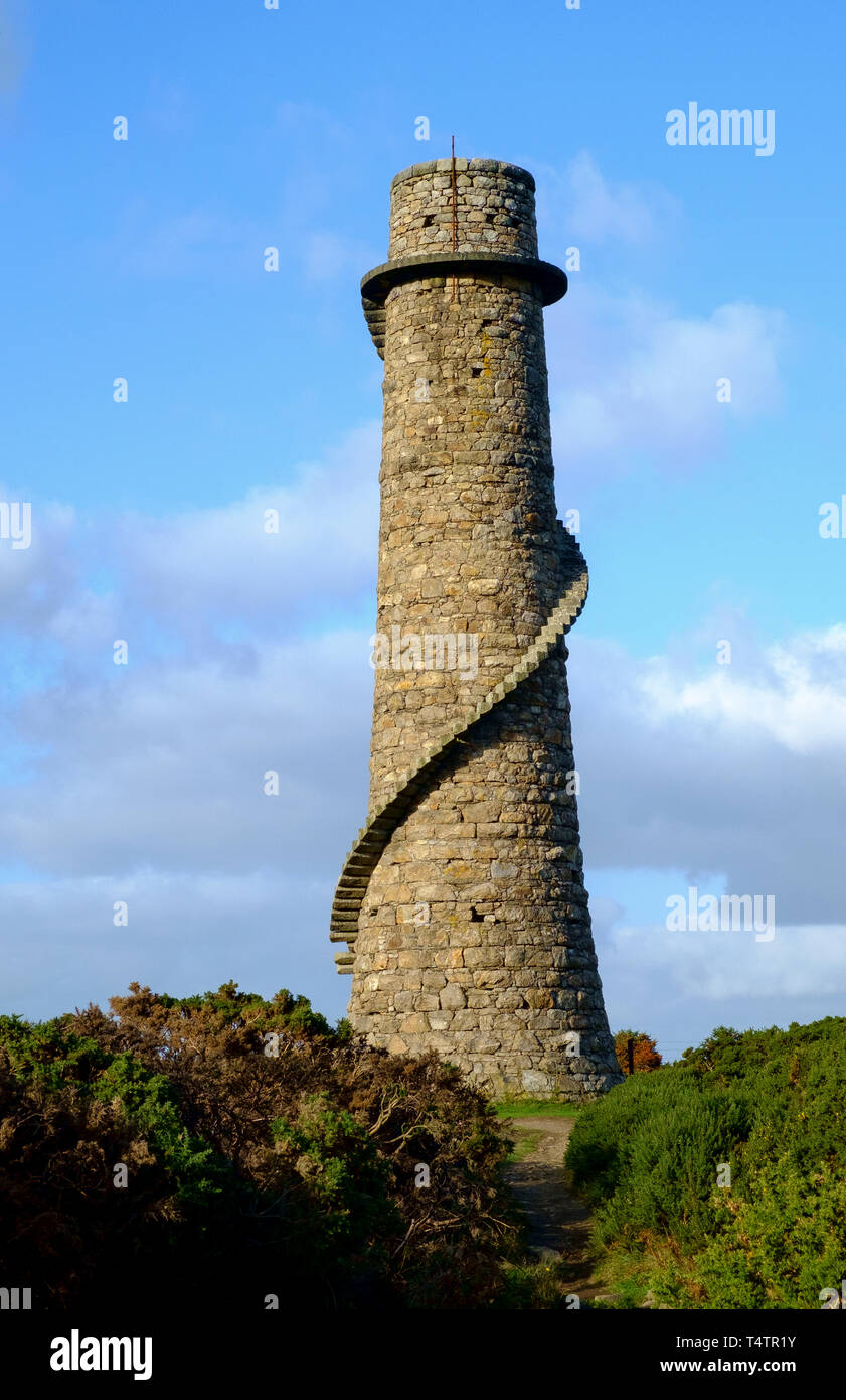 Leadmines Schornstein, ballycorus, County Dublin Stockfotografie - Alamy