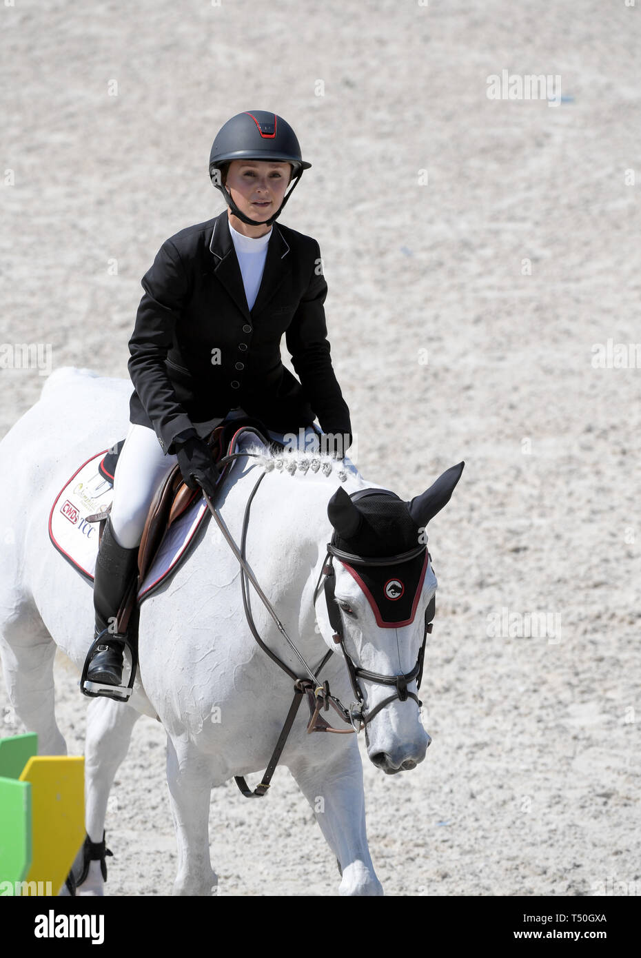 Miami Beach, Florida, USA. 19. Apr 2019. Georgina Bloomberg am Longines ...