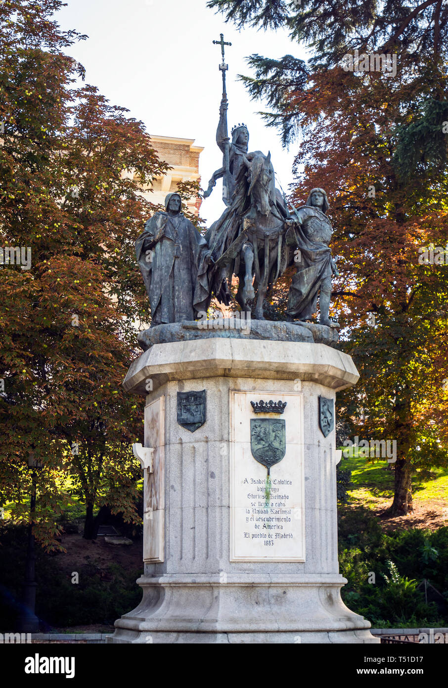 Monumento a isabel la catolica -Fotos und -Bildmaterial in hoher ...
