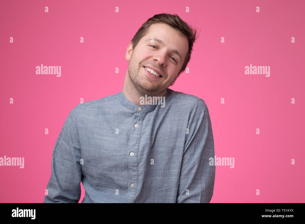 Happy teeth embarrassed smile -Fotos und -Bildmaterial in hoher ...