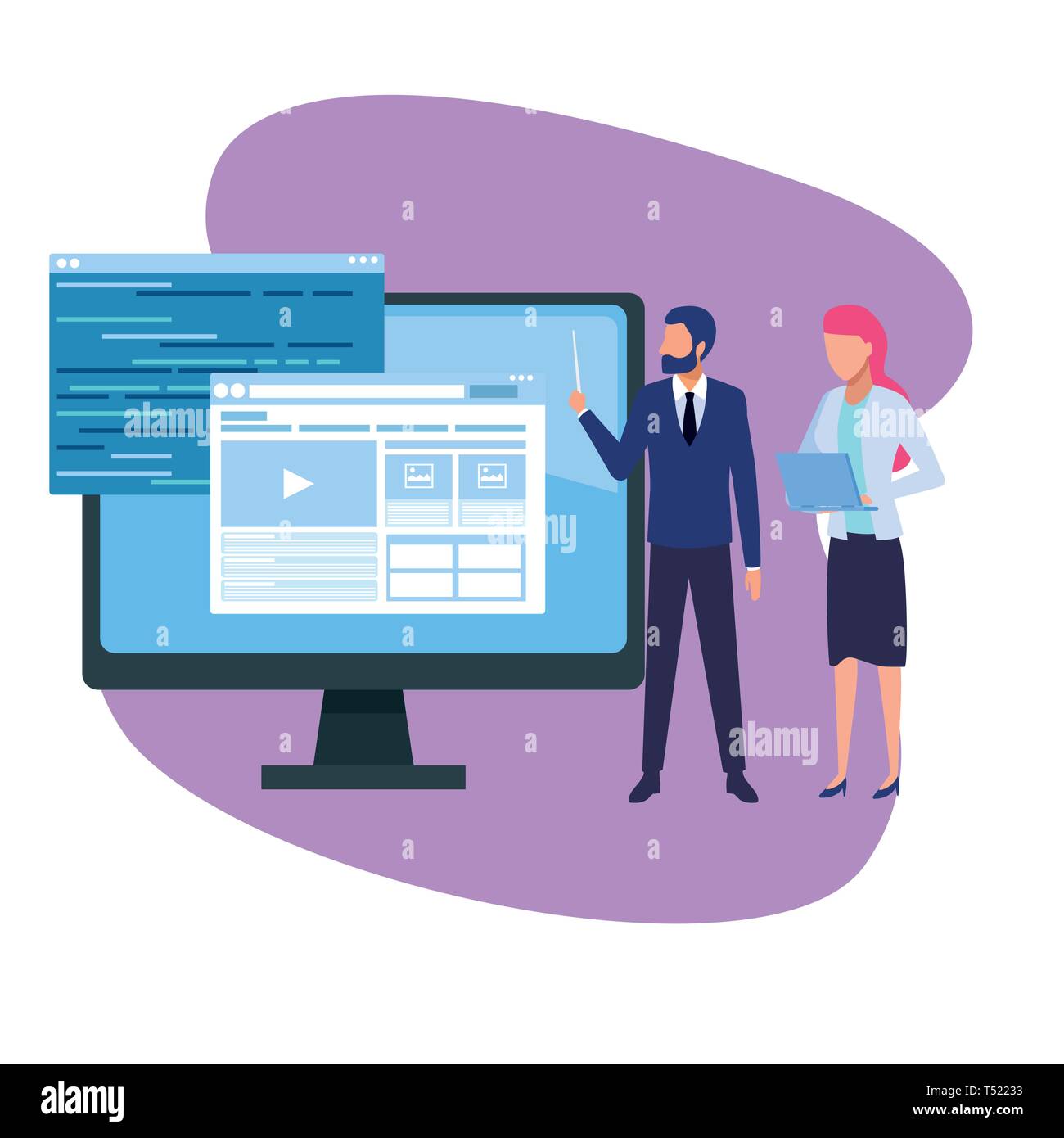 Software cartoons Stock-Vektorgrafiken kaufen - Alamy