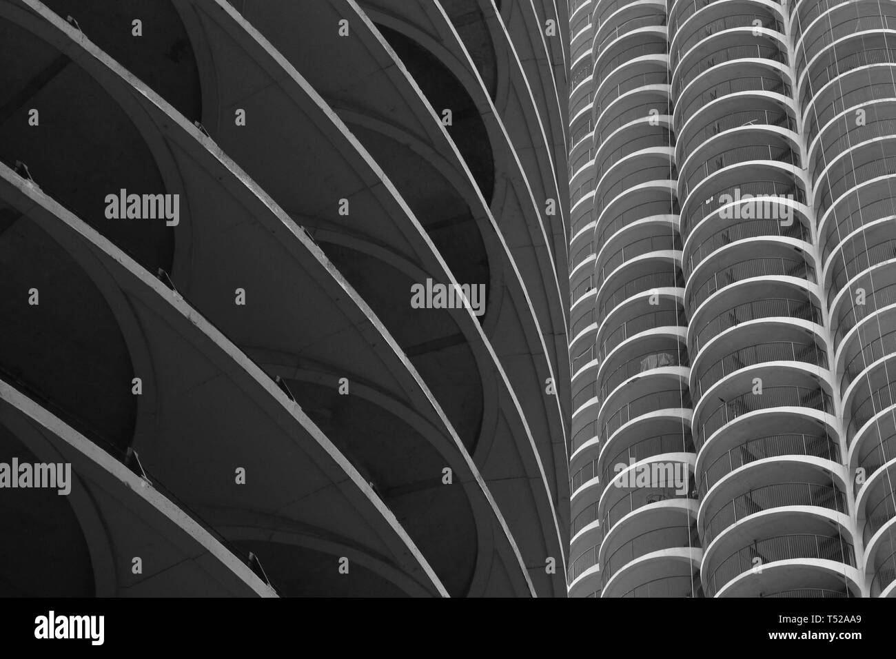 Marina City Towers, berühmten Chicago Architektur Sehenswürdigkeiten ... Marina City Towers, berühmten Chicago Architektur Sehenswürdigkeiten ...