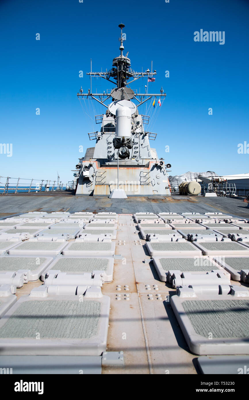 Mark 41 Vertikaler Start System (Mk 41 VLS) auf US Navy der Arleigh ...