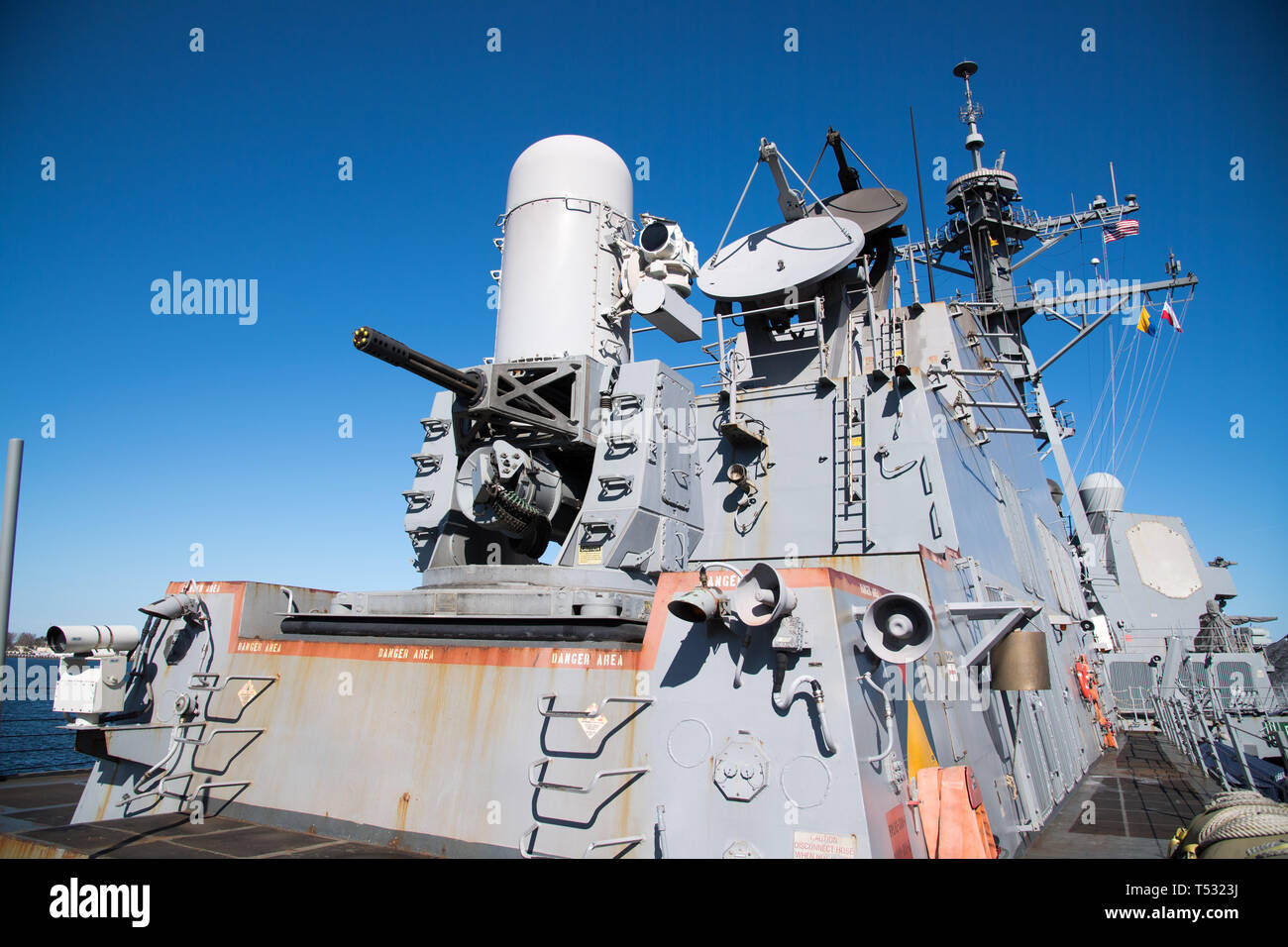 20 mm Phalanx CIWS auf US Navy der Arleigh-Burke-Klasse Lenkwaffen ...