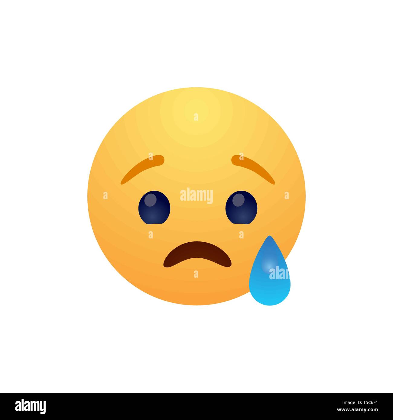 Trauer Trauer emotion einfach Flat Style Vector Illustration Stock ...