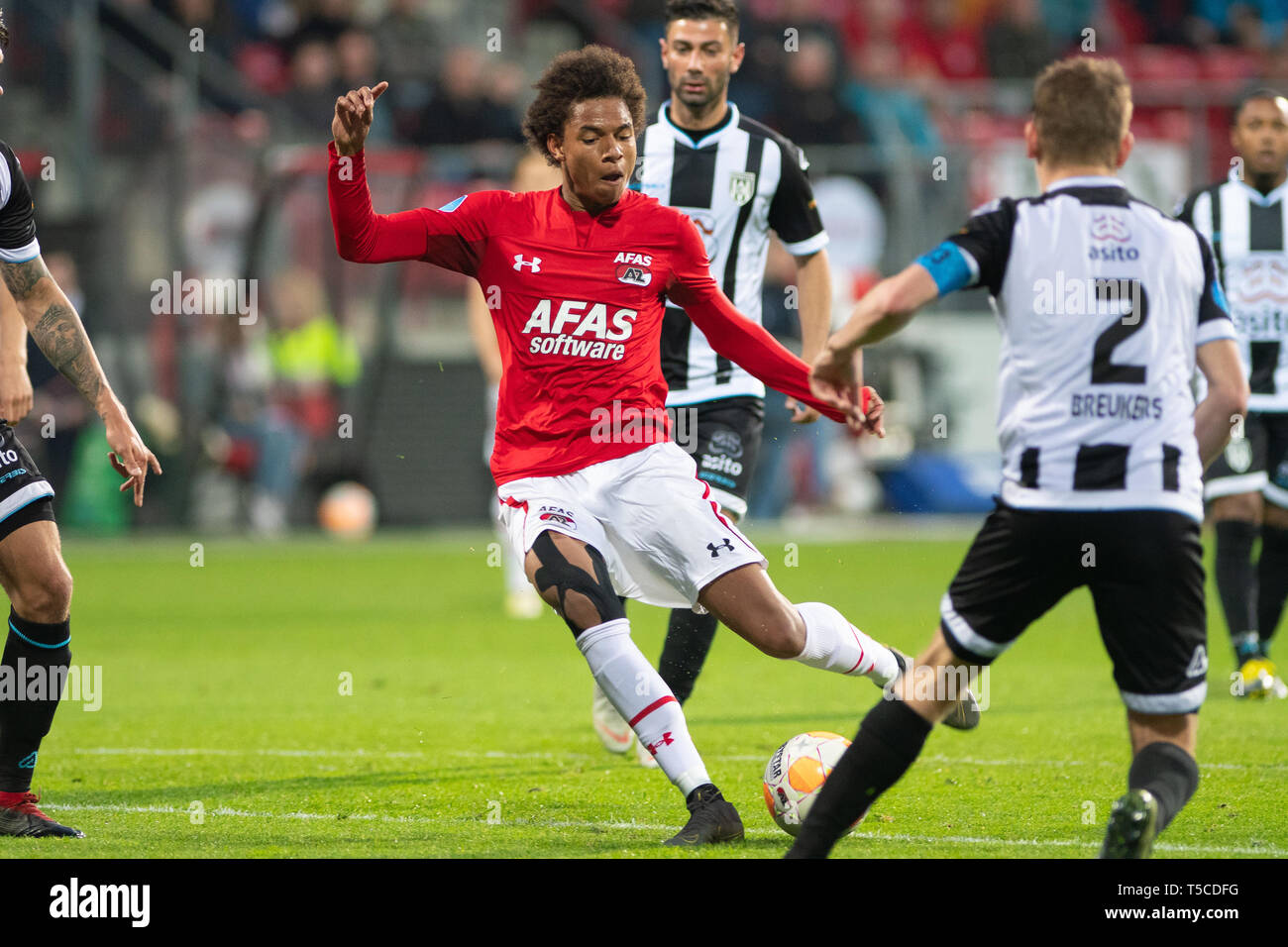 23. april 2019 Alkmaar, Niederlande Fußball Niederländer Eredivisie AZ ...