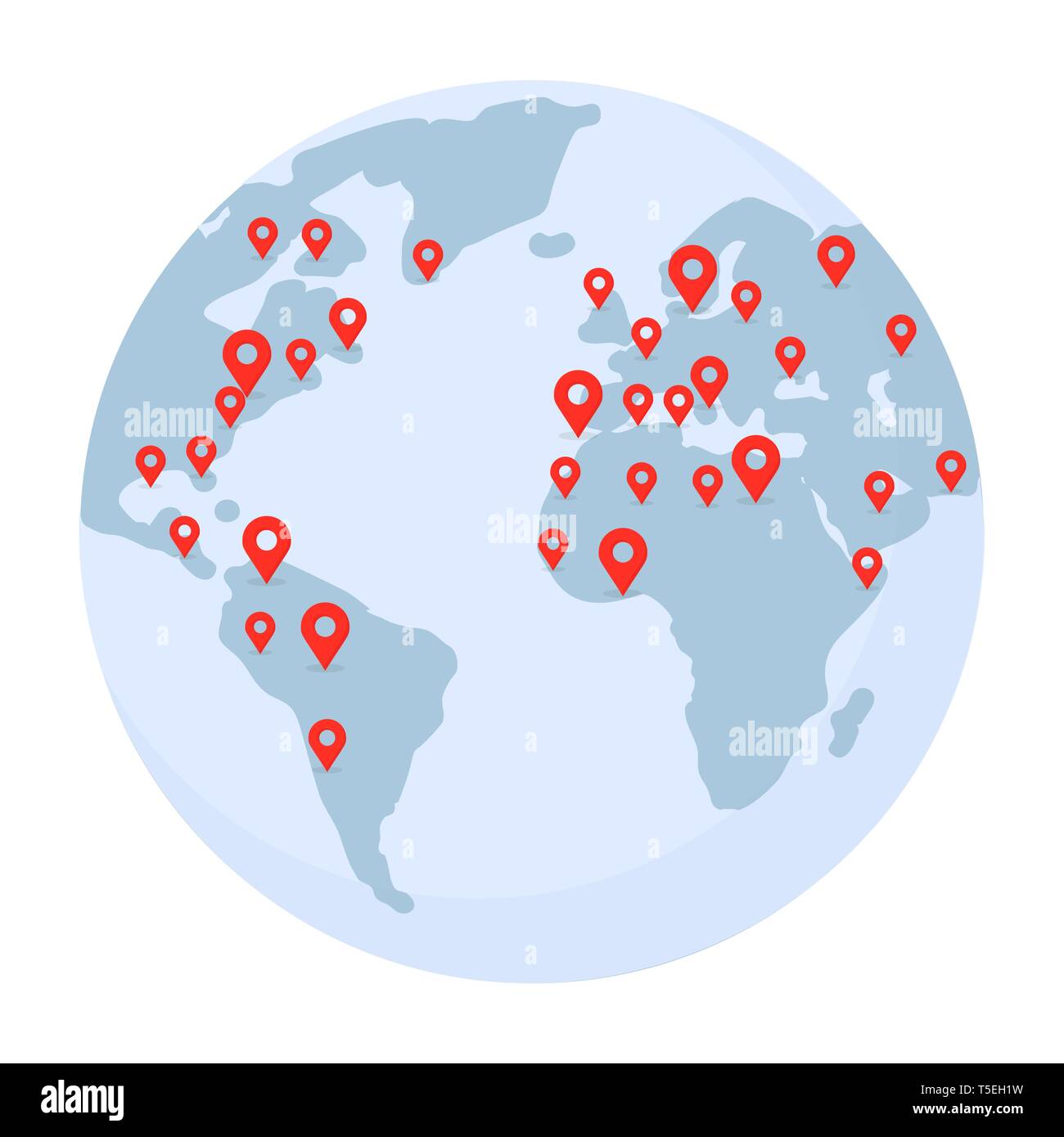 Kontinente der erde Stock-Vektorgrafiken kaufen - Seite 2 - Alamy
