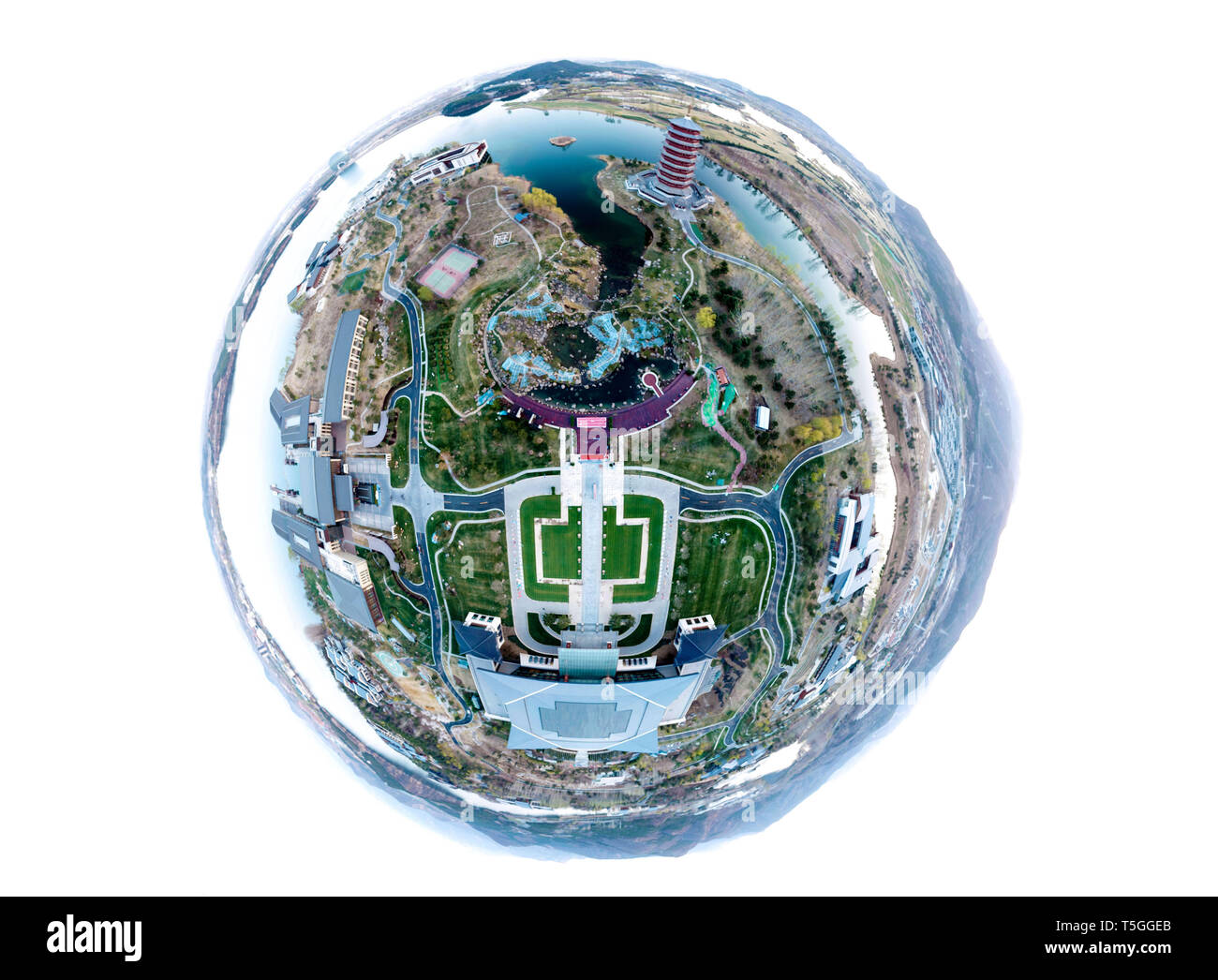 Luftbild peking Ausgeschnittene Stockfotos und -bilder - Alamy