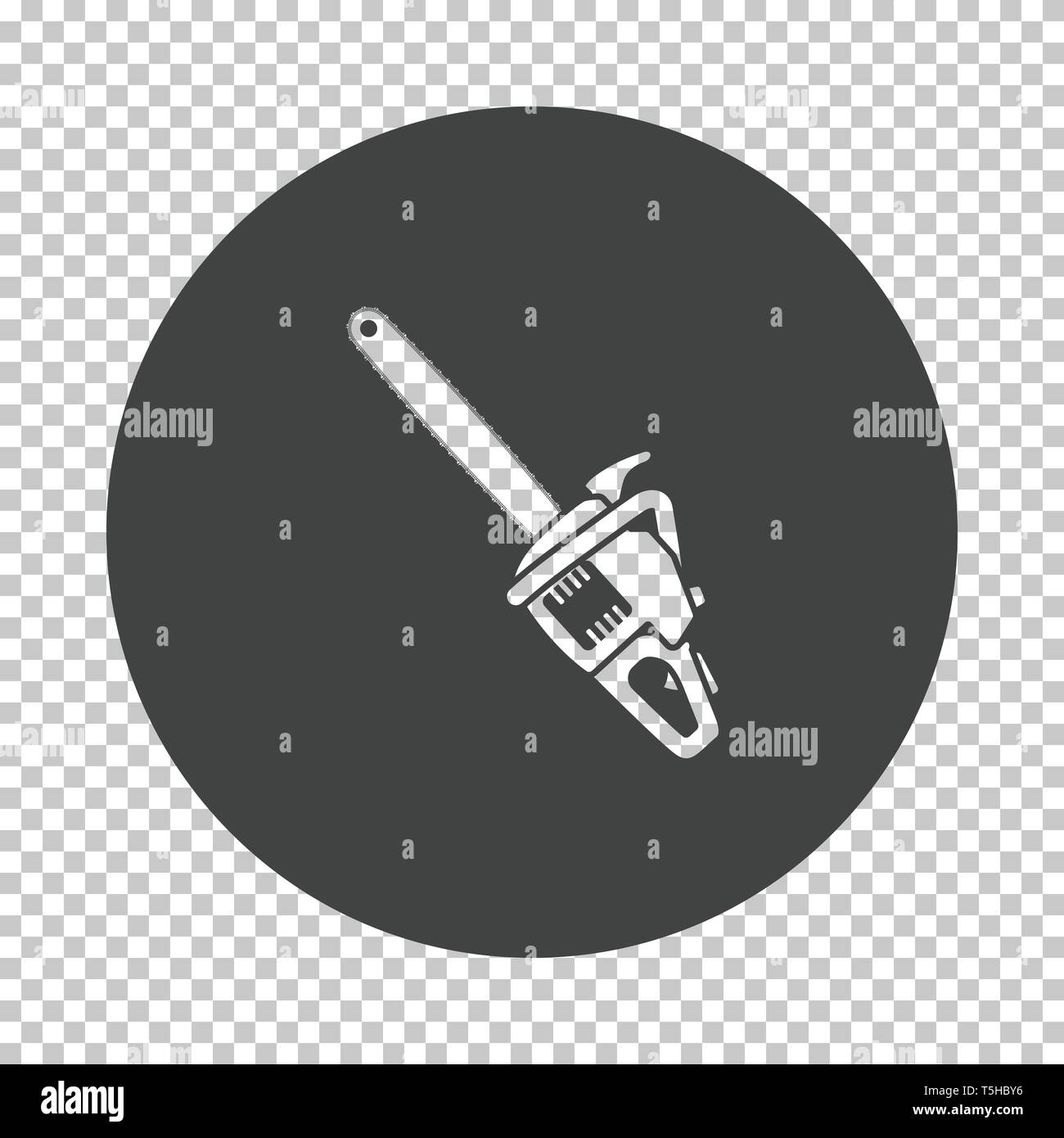 Kette sah Symbol. Subtrahieren stencil Design auf Transparency Raster ...