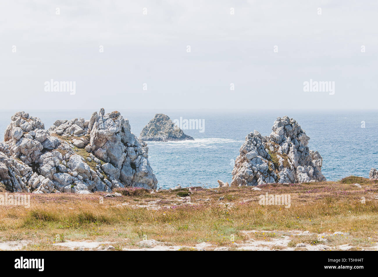 Pointe de Pen hir auf der Halbinsel von Crozon, Camaret-sur-Mer im Finistère in der Bretagne ...