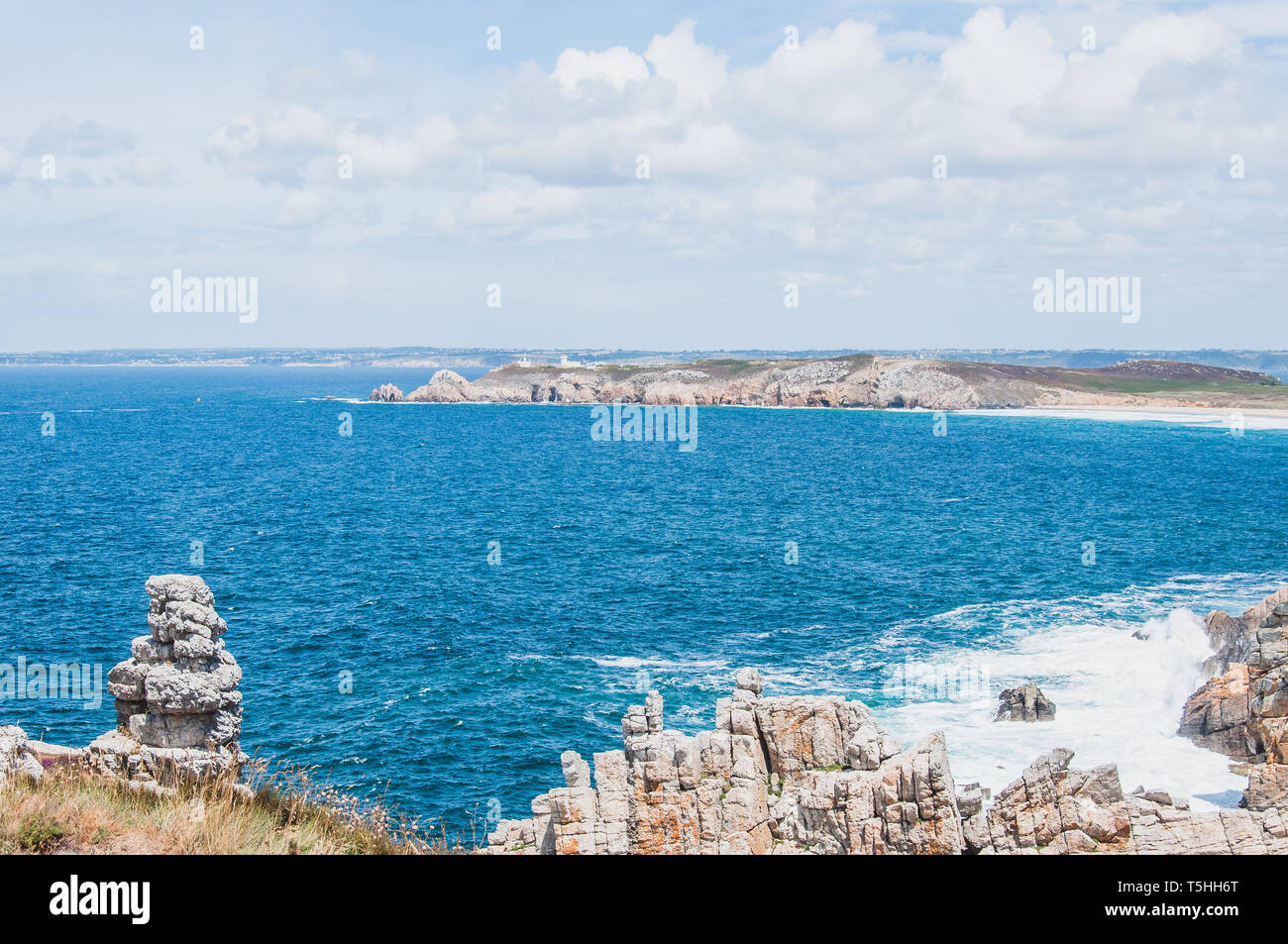 Pointe de Pen hir auf der Halbinsel von Crozon, Camaret-sur-Mer im Finistère in der Bretagne ...