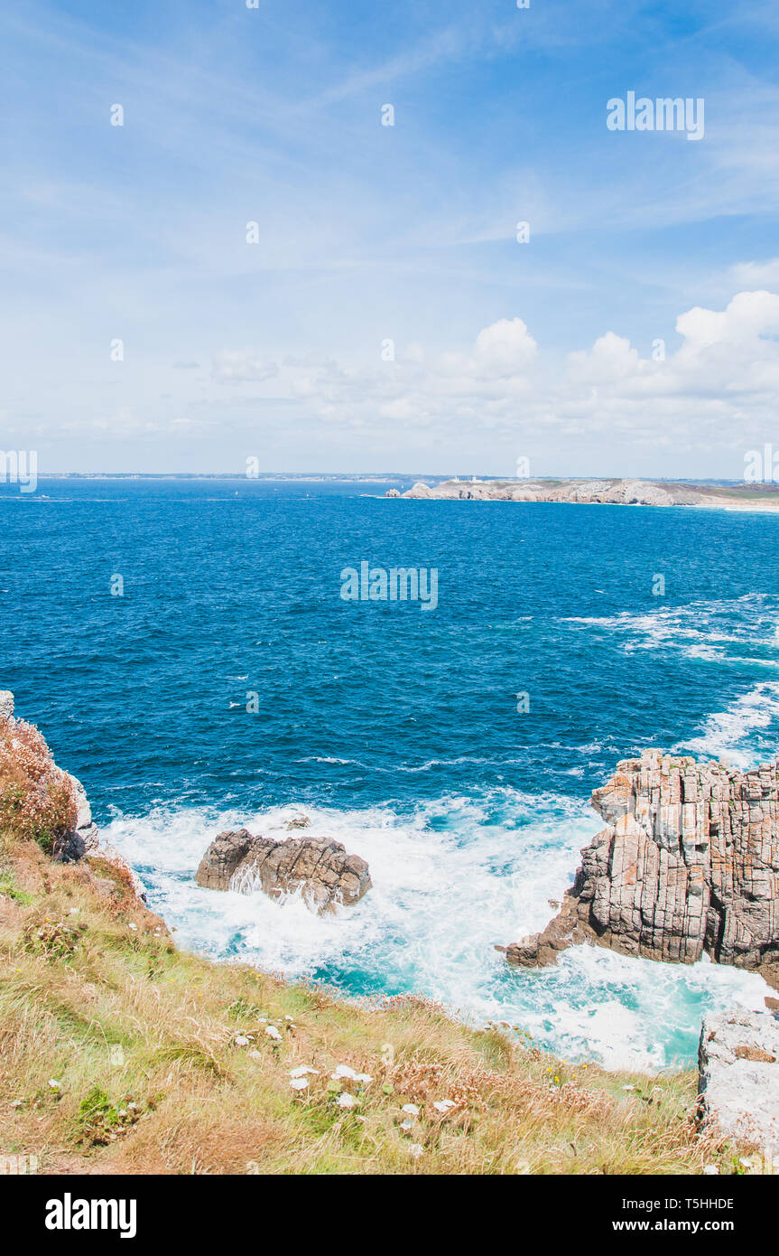 Pointe de Pen hir auf der Halbinsel von Crozon, Camaret-sur-Mer im Finistère in der Bretagne ...