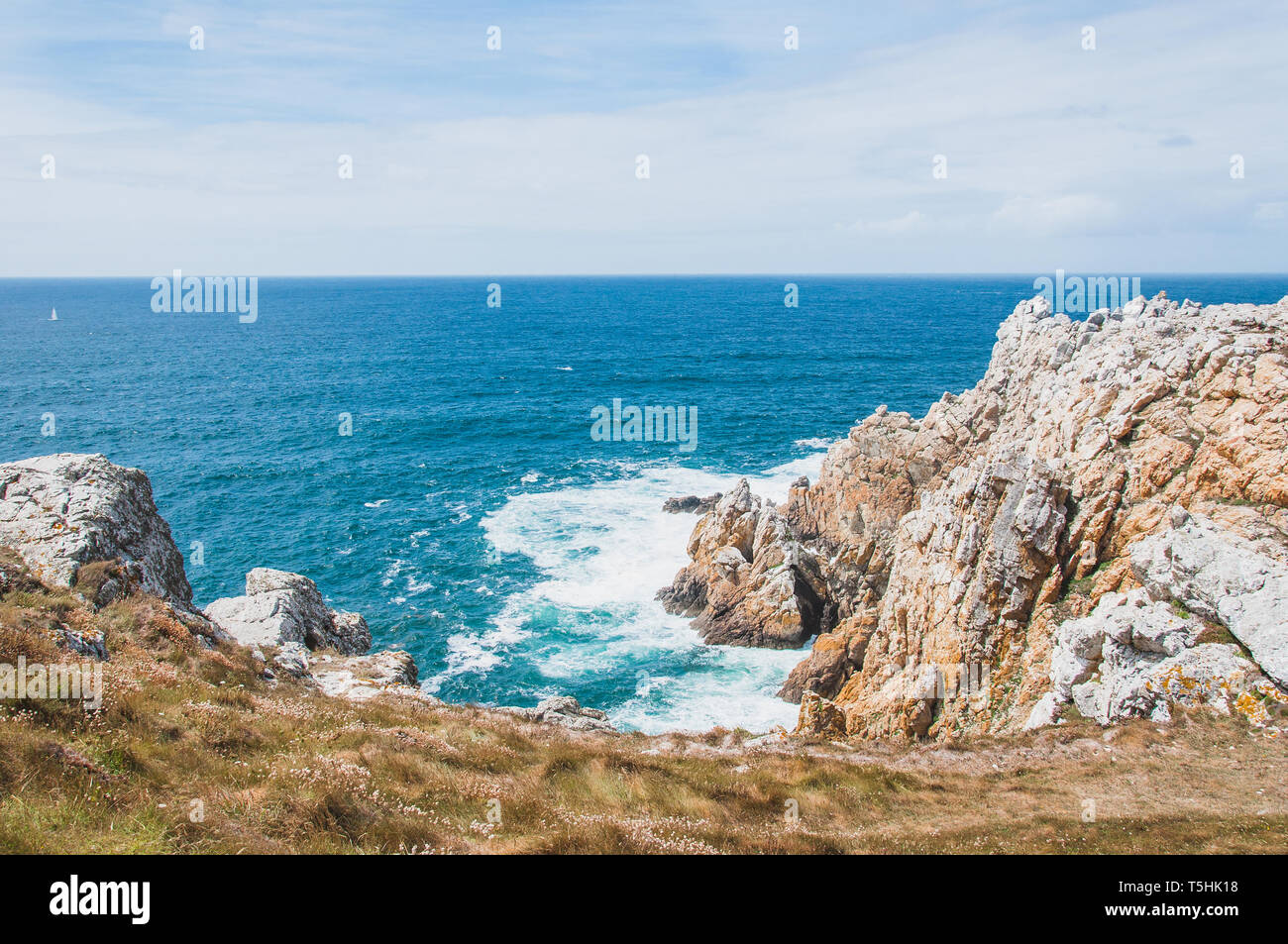 Pointe de Pen hir auf der Halbinsel von Crozon, Camaret-sur-Mer im Finistère in der Bretagne ...