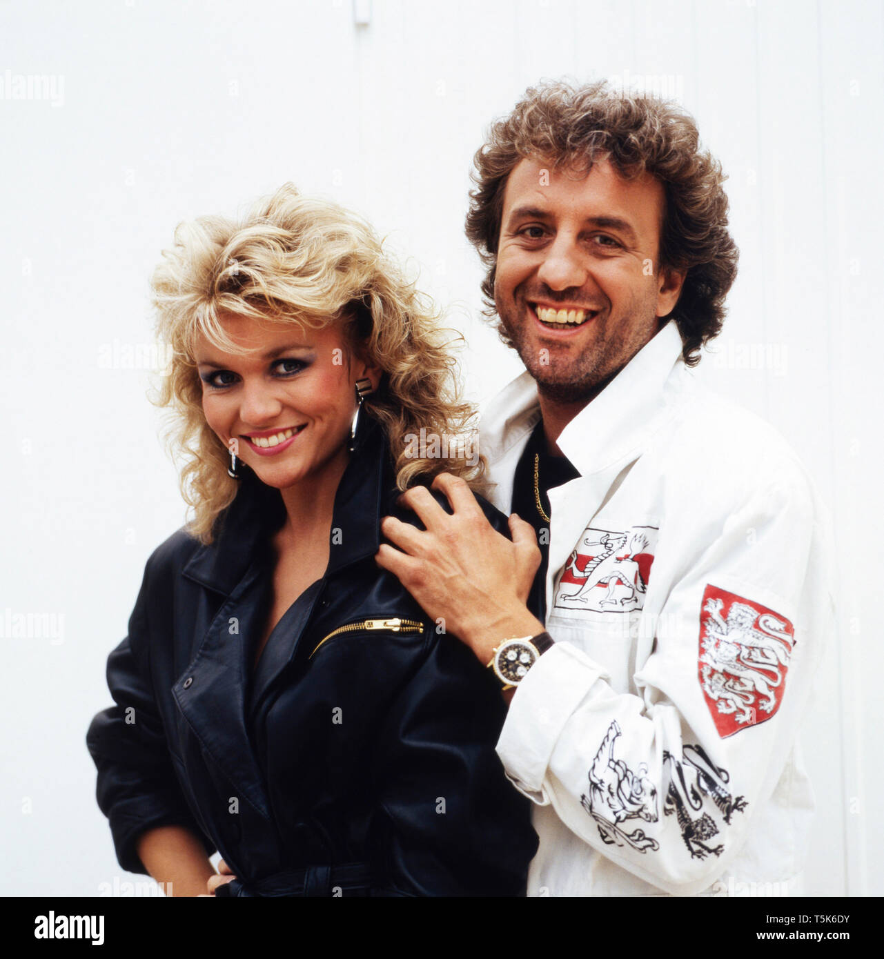 Deutscher Sänger und Rox Bernie Paul posiert mit der dänischen ...