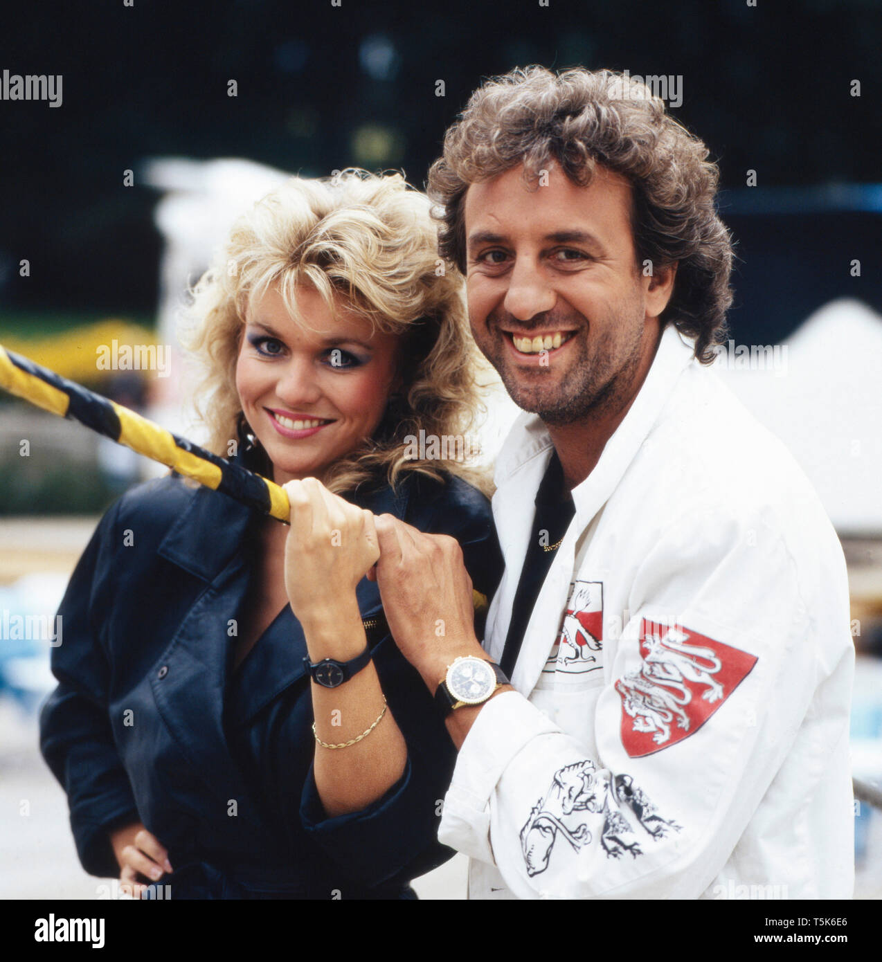 Deutscher Sänger und Rox Bernie Paul posiert mit der dänischen ...