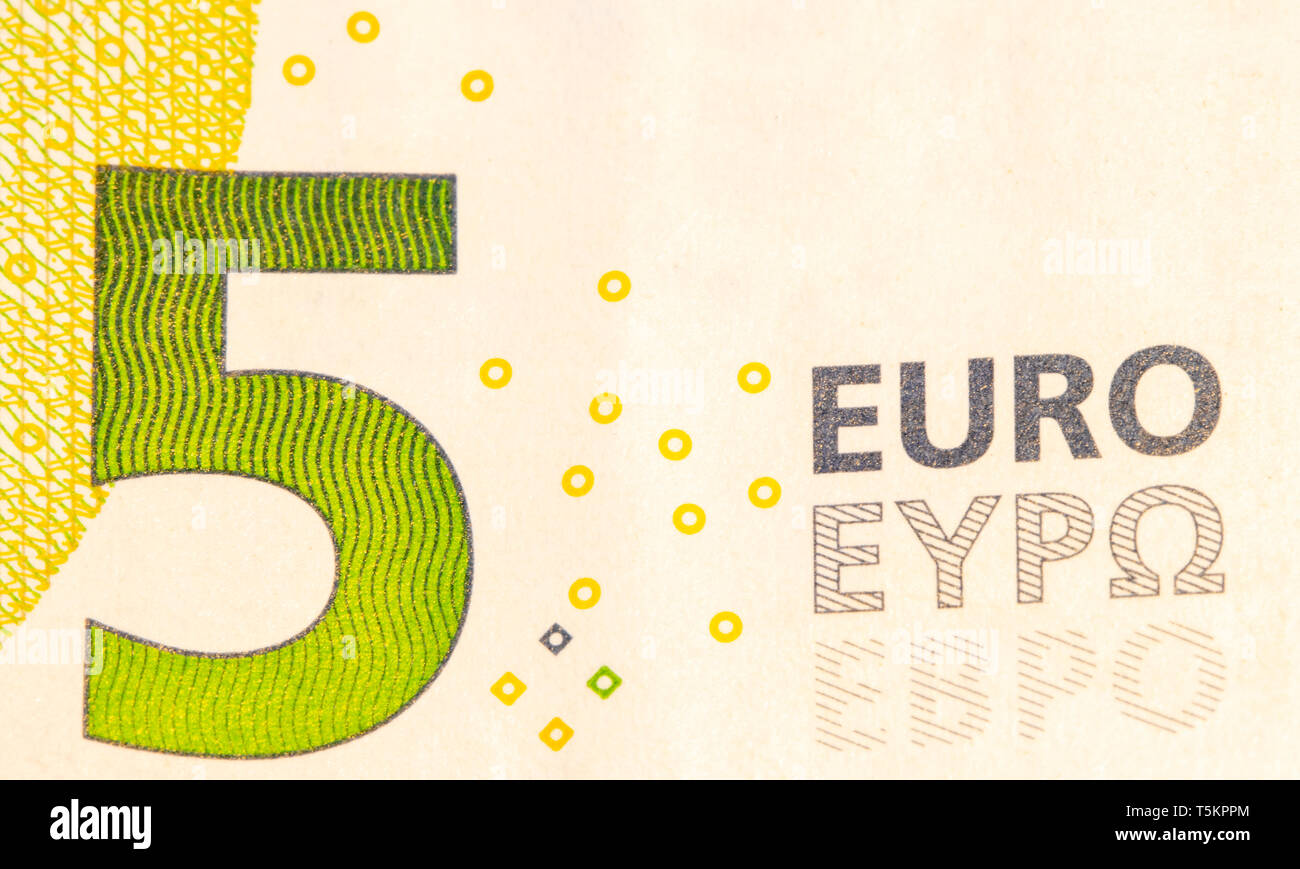 Five euro note -Fotos und -Bildmaterial in hoher Auflösung – Alamy
