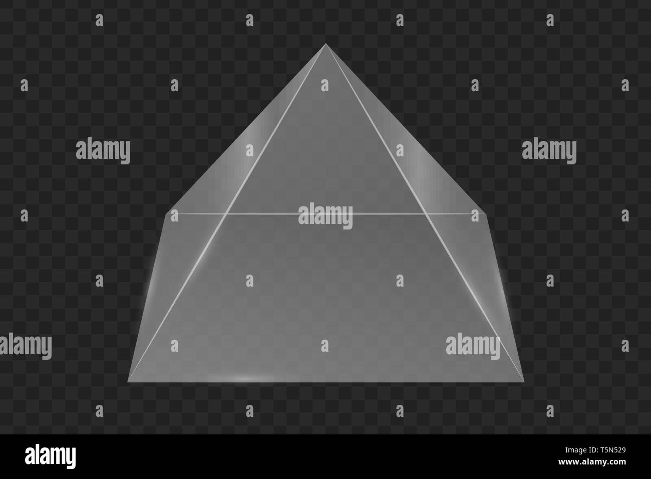 Glas Prisma Pyramide. Vector Illustration. Für Ihr Design Template ...
