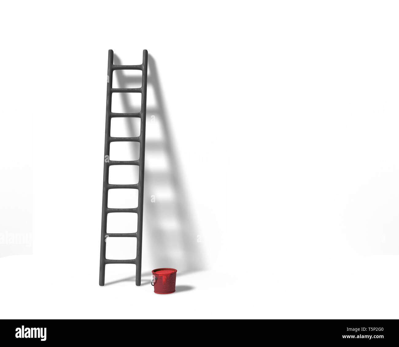 Leiter an einer wand -Fotos und -Bildmaterial in hoher Auflösung – Alamy