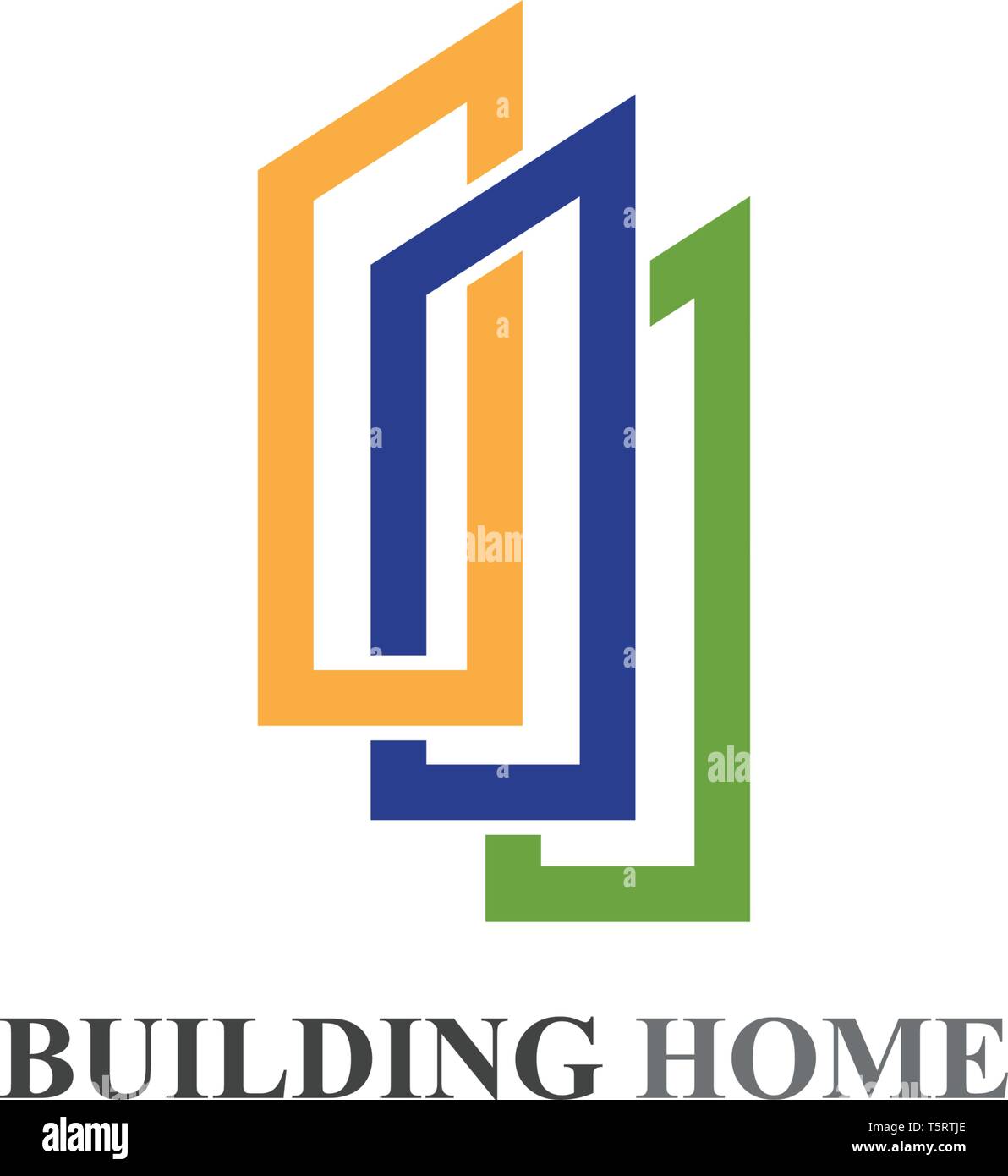 Home Gebäude Logos und Symbole Symbole Vorlage Stock-Vektorgrafik - Alamy