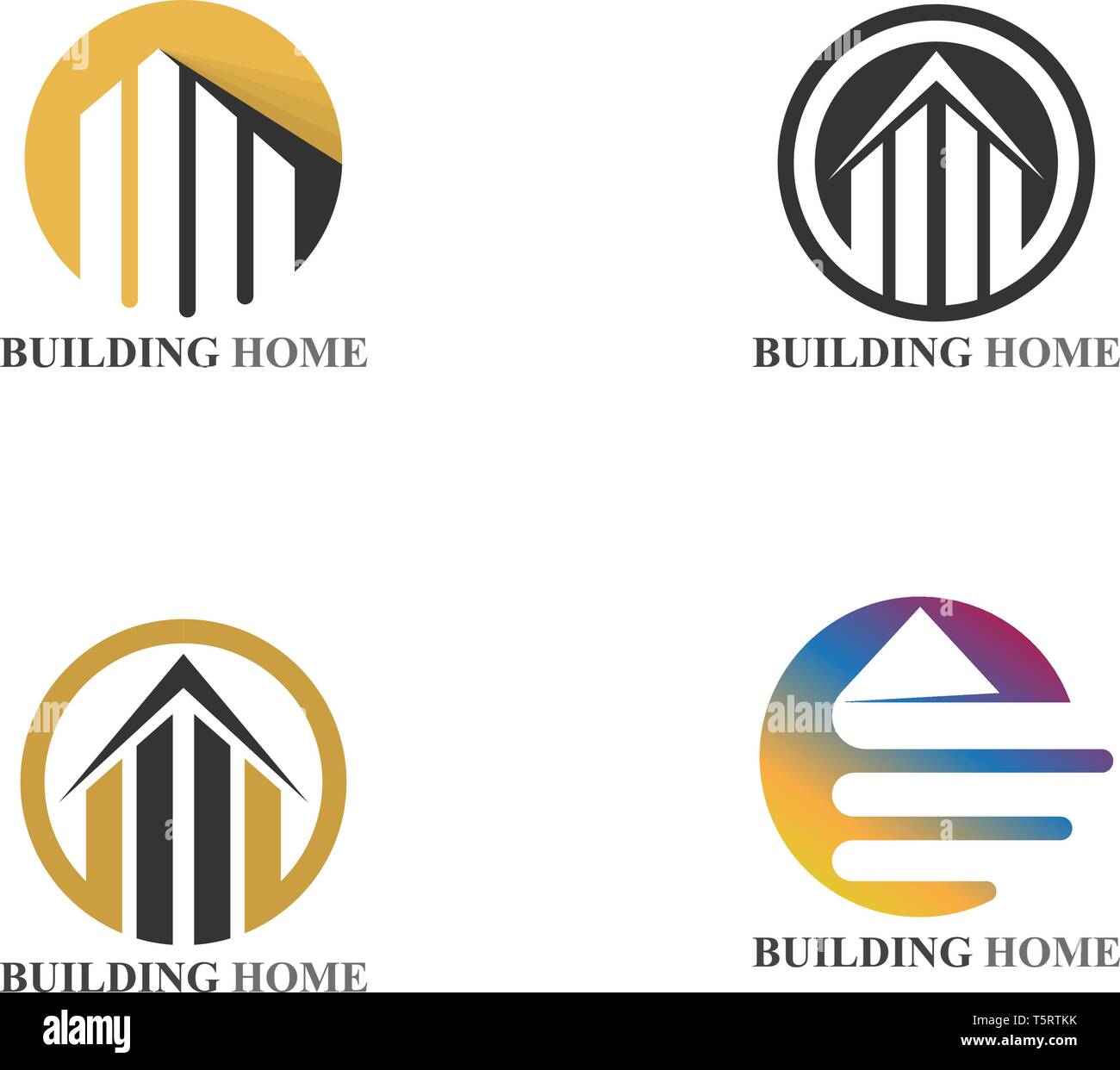 Home Gebäude Logos und Symbole Symbole Vorlage Stock-Vektorgrafik - Alamy