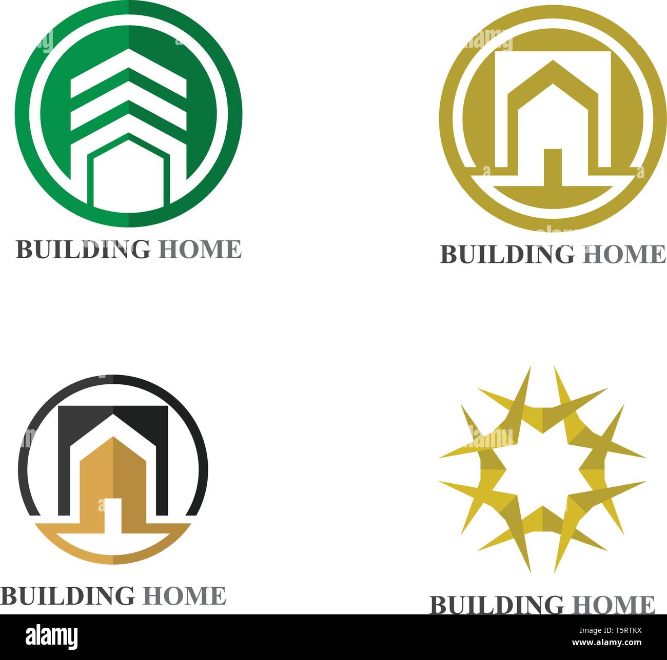 Home Gebäude Logos und Symbole Symbole Vorlage Stock-Vektorgrafik - Alamy