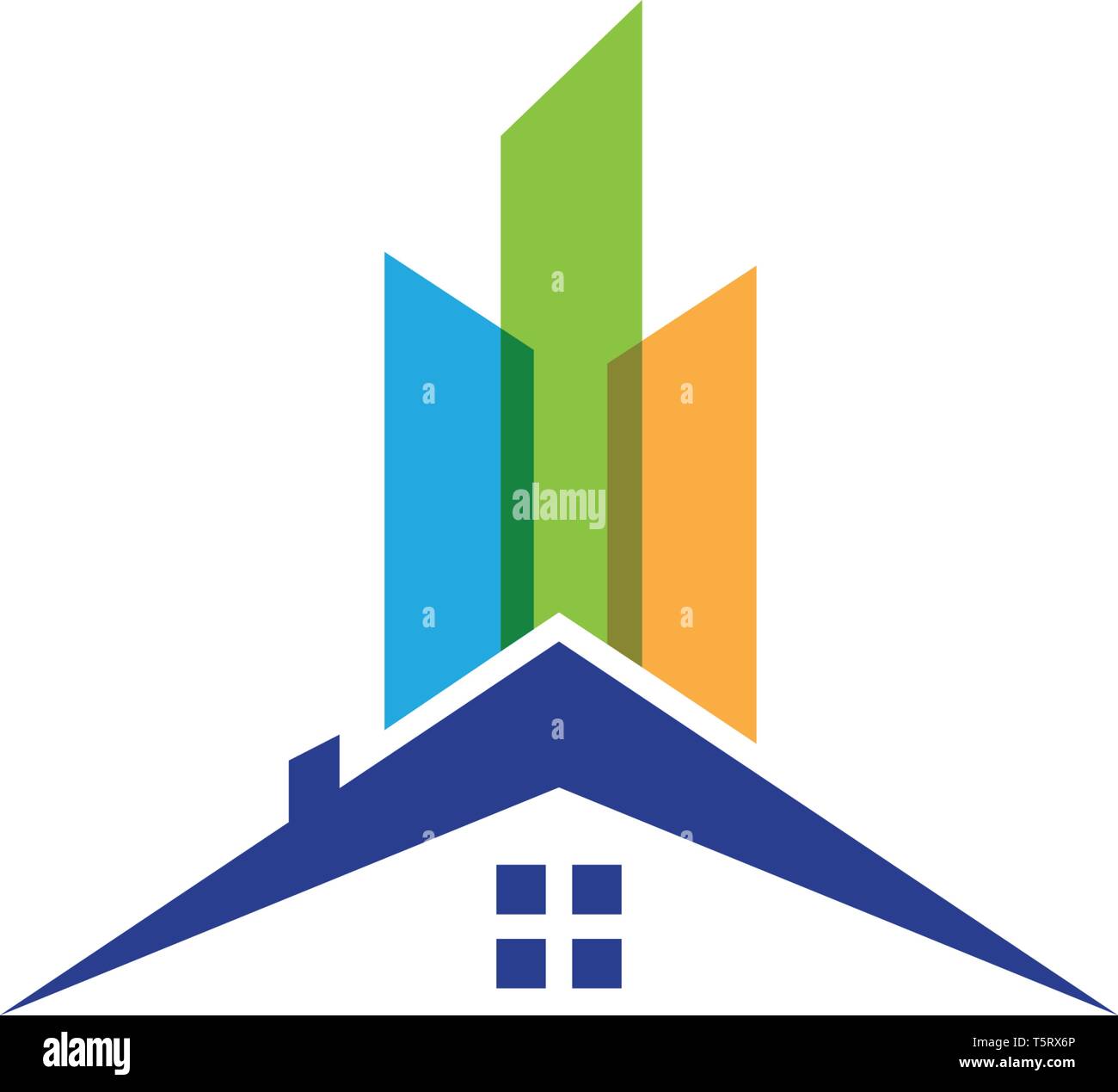 Home Gebäude Logos und Symbole Symbole Vorlage Stock-Vektorgrafik - Alamy