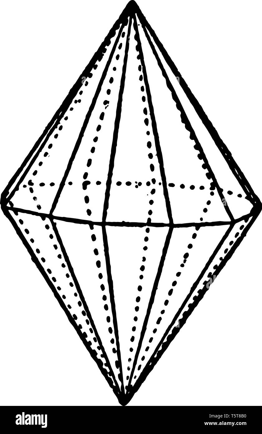 Die Heptagonal Bipyramid ist eine unbegrenzte Menge von Bipyramids, und ...