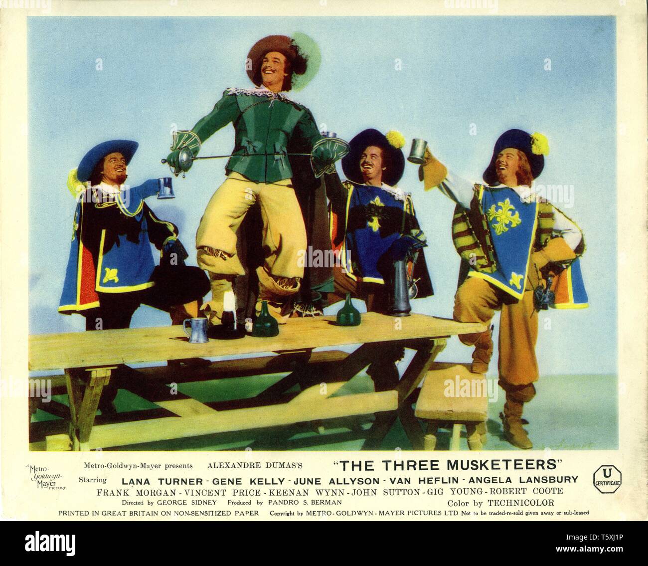 Van Heflin als Athos Gene Kelly als D'Artagnan Gig Young als Porthos ...