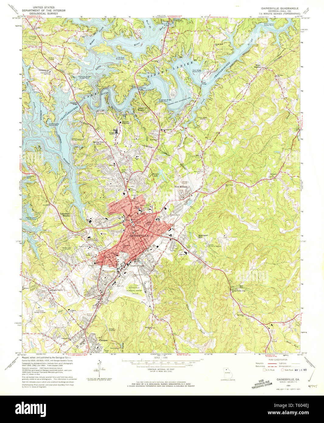Karte von gainesville -Fotos und -Bildmaterial in hoher Auflösung – Alamy