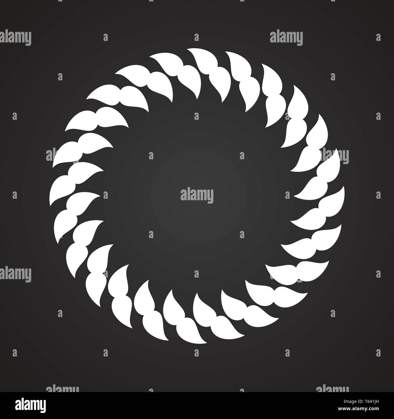 Kranz Symbol auf Hintergrund für Grafik- und Webdesign. Einfachen ...