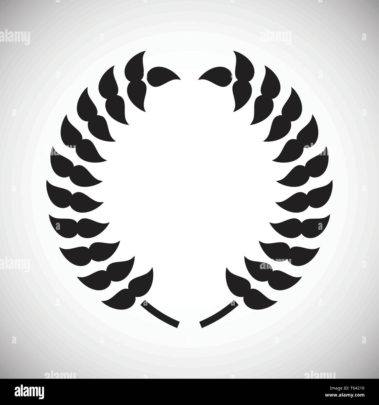 Kranz Symbol auf Hintergrund für Grafik- und Webdesign. Einfachen ...