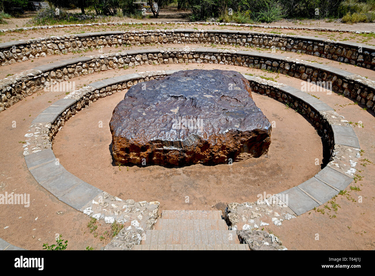 Ansicht der Hoba Meteorit in der Nähe von Grootfontein, am 06.03. 2019 ...