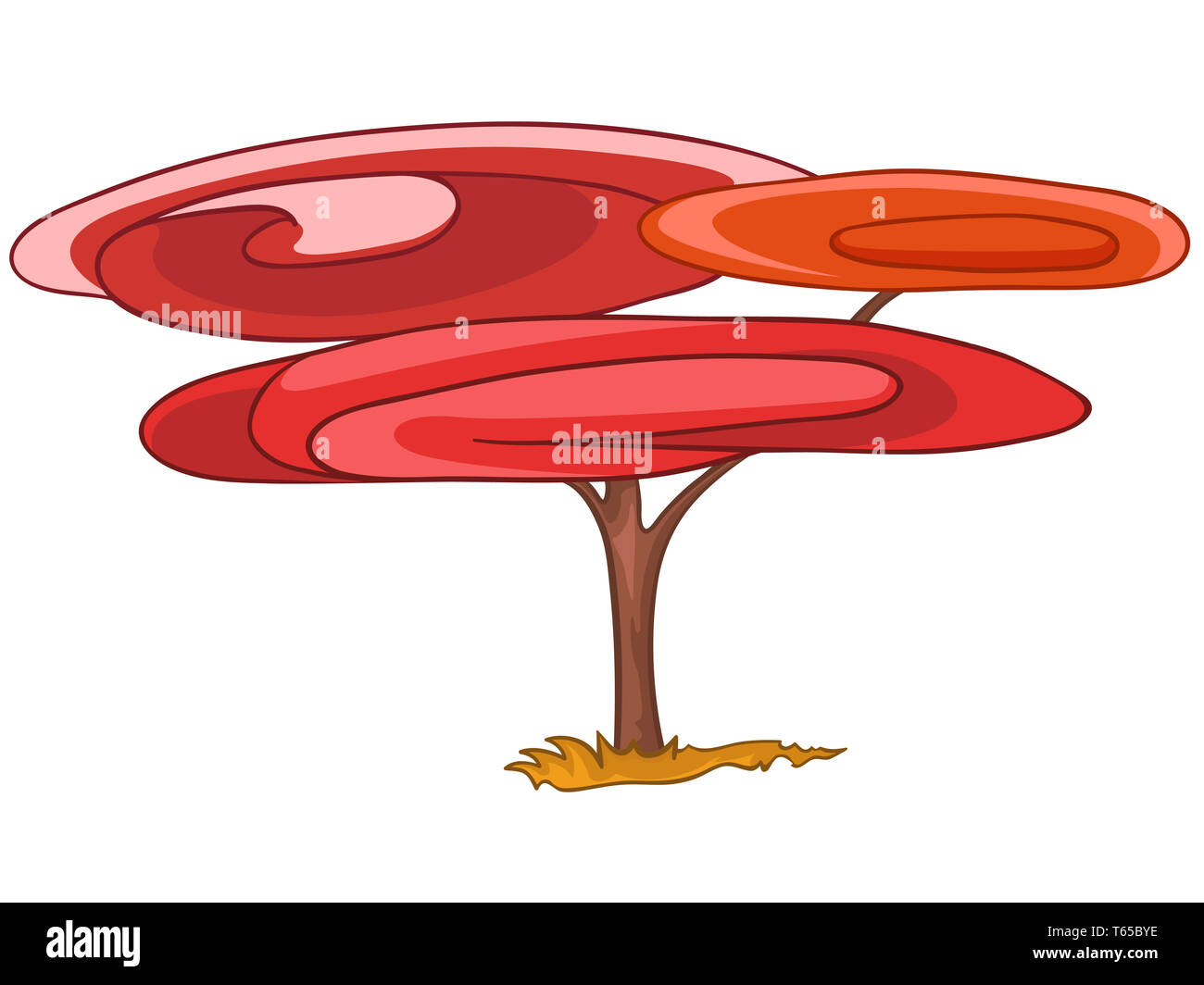 Comic baum Ausgeschnittene Stockfotos und -bilder - Alamy