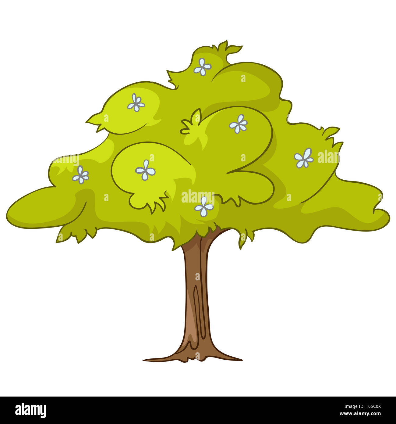 Comic baum Ausgeschnittene Stockfotos und -bilder - Alamy
