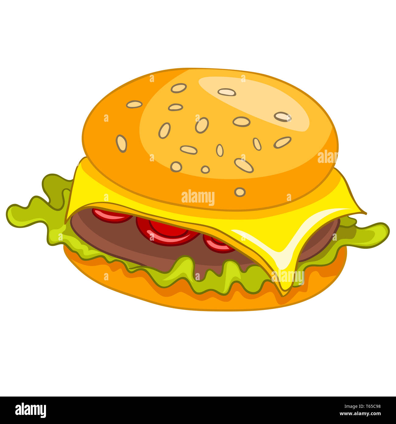 Cartoon Hamburger Stockfotos und -bilder Kaufen - Alamy