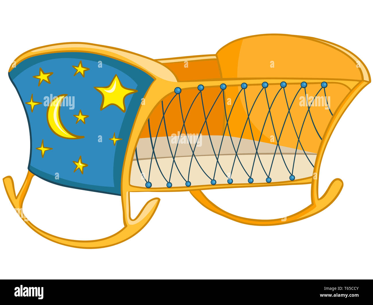 Bed furniture cartoon illustration Ausgeschnittene Stockfotos und ...