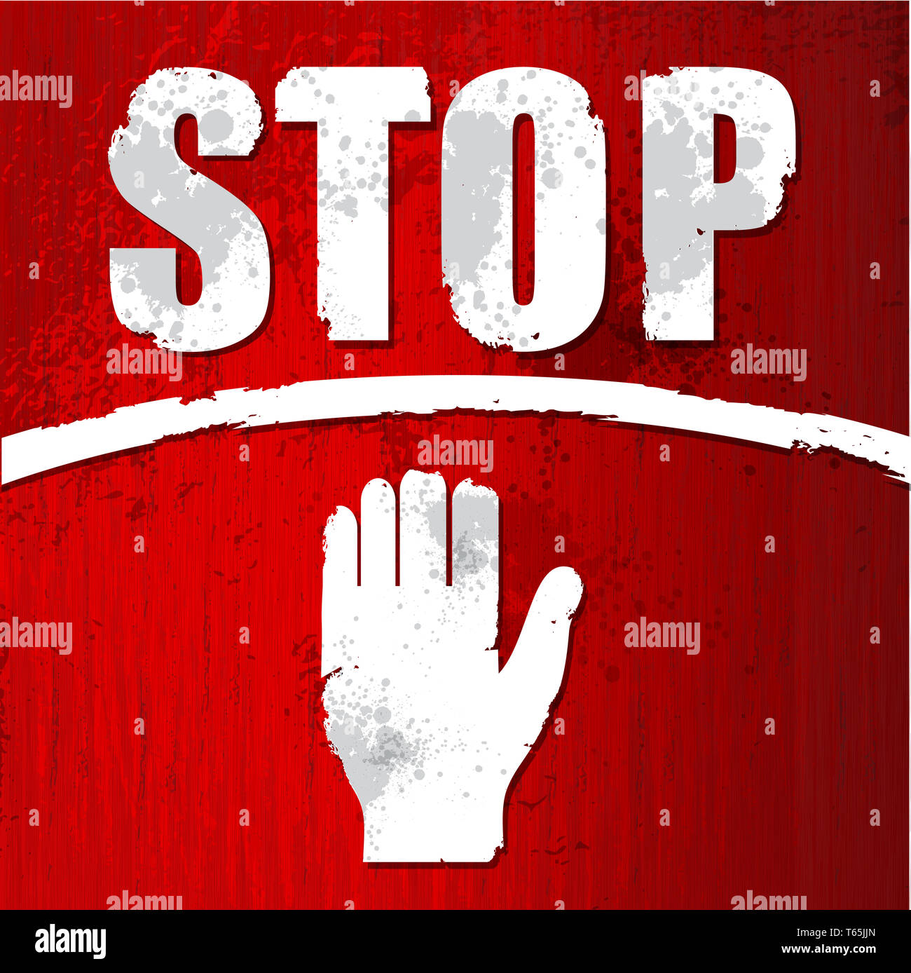 Red Stop Sign Hand Stockfotos und -bilder Kaufen - Alamy