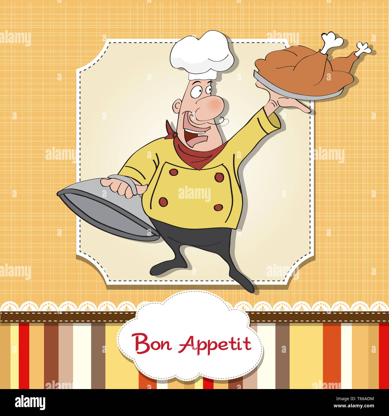 Funny cartoon chef tray food -Fotos und -Bildmaterial in hoher ...