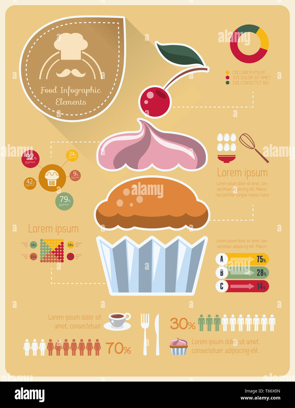 Infografik abendessen -Fotos und -Bildmaterial in hoher Auflösung – Alamy