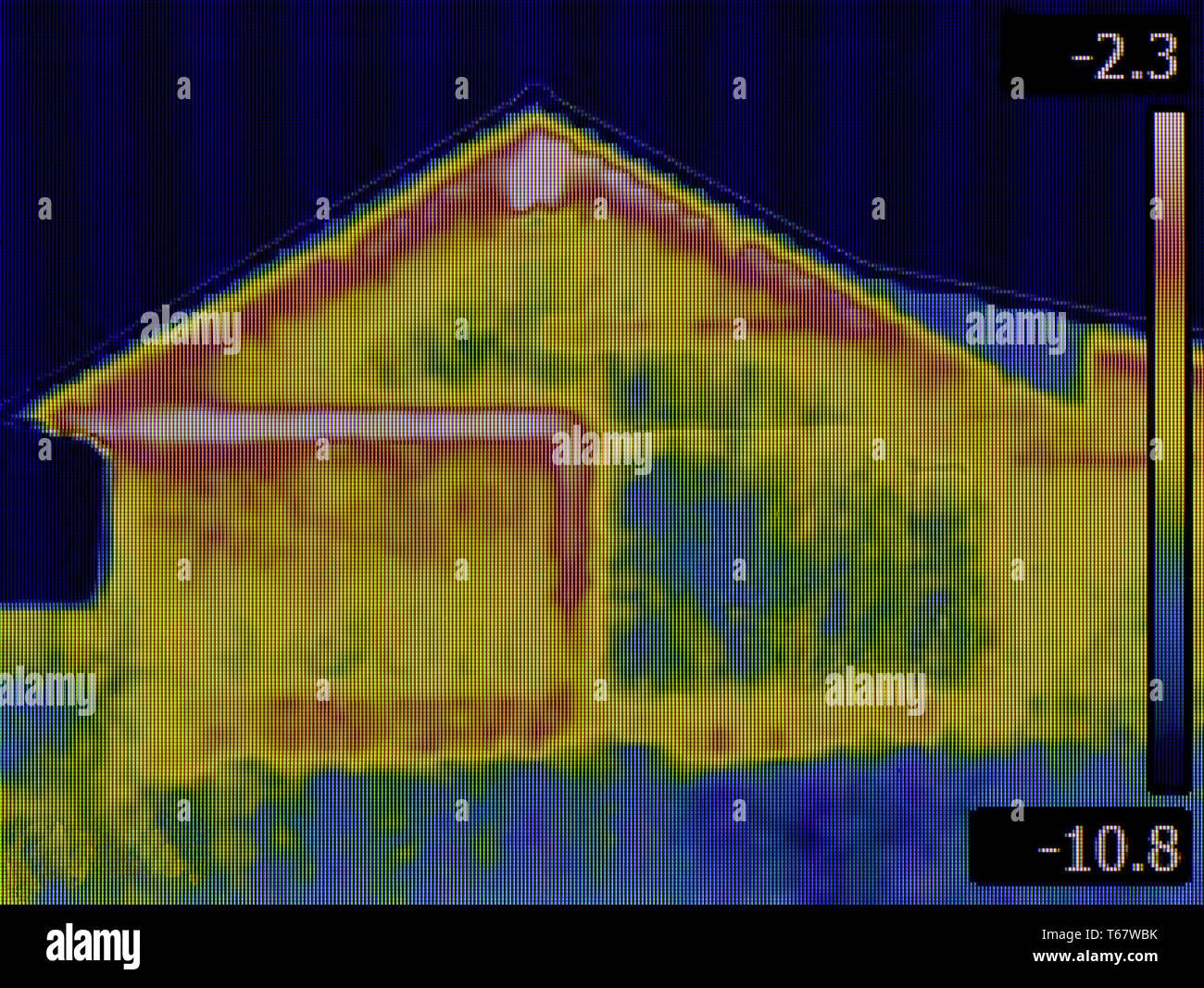 Thermogramm haus -Fotos und -Bildmaterial in hoher Auflösung – Alamy