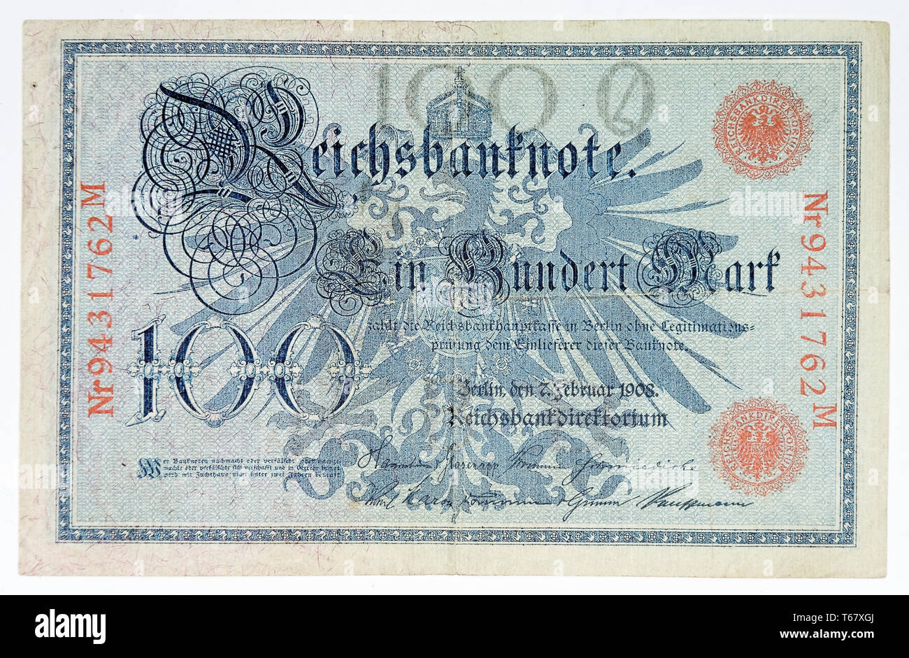Banknote Reichsmark Stockfotos und -bilder Kaufen - Alamy