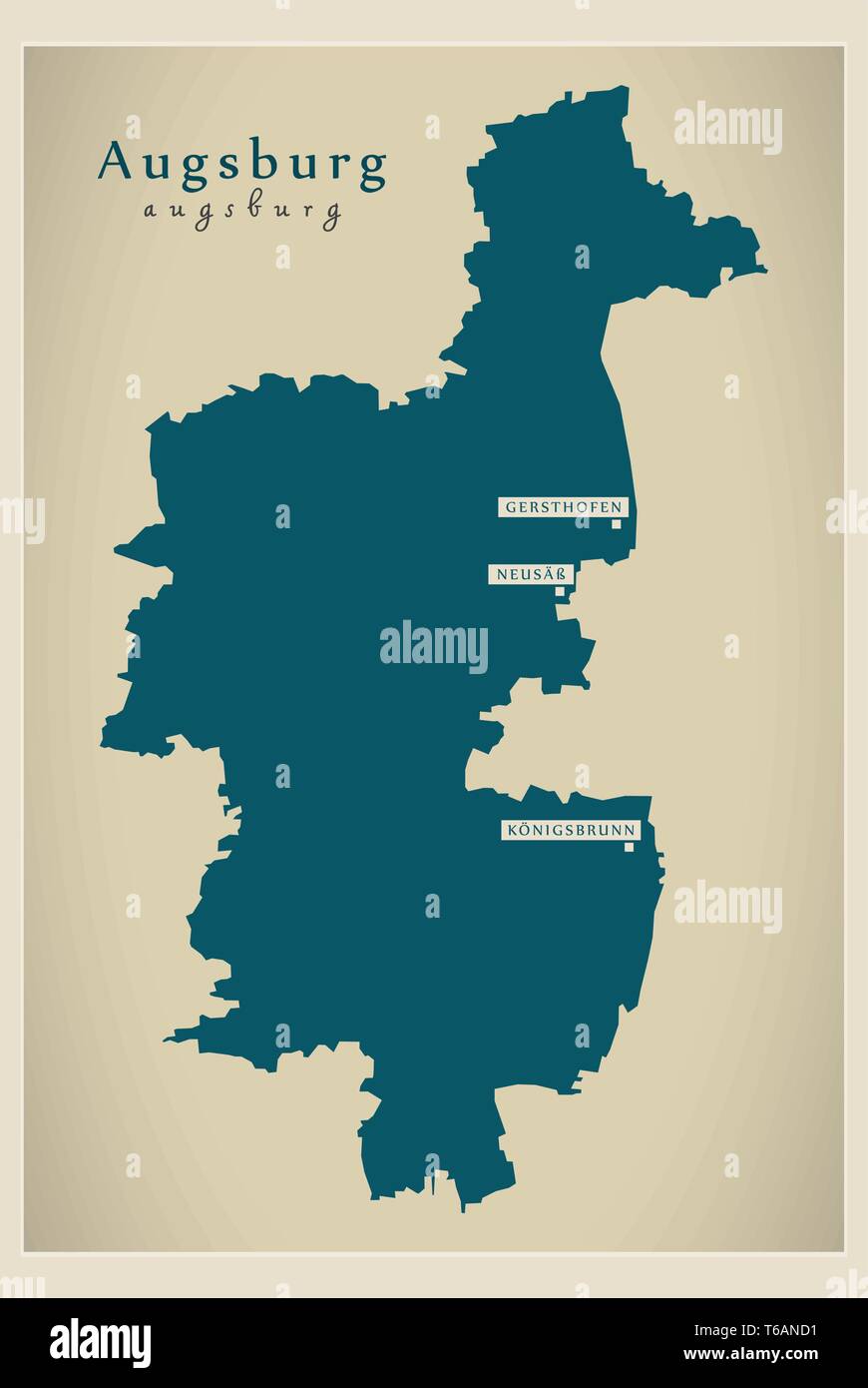 Augsburg map -Fotos und -Bildmaterial in hoher Auflösung – Alamy