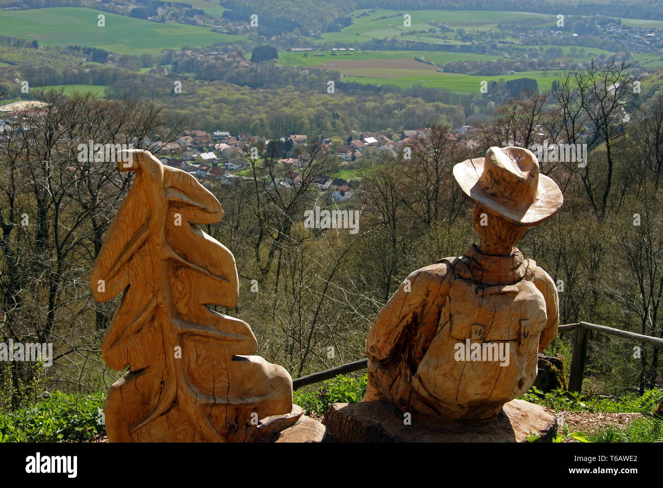 Blick von Schaumberg/Tholey/Saarland/Deutschland Stockfotografie - Alamy